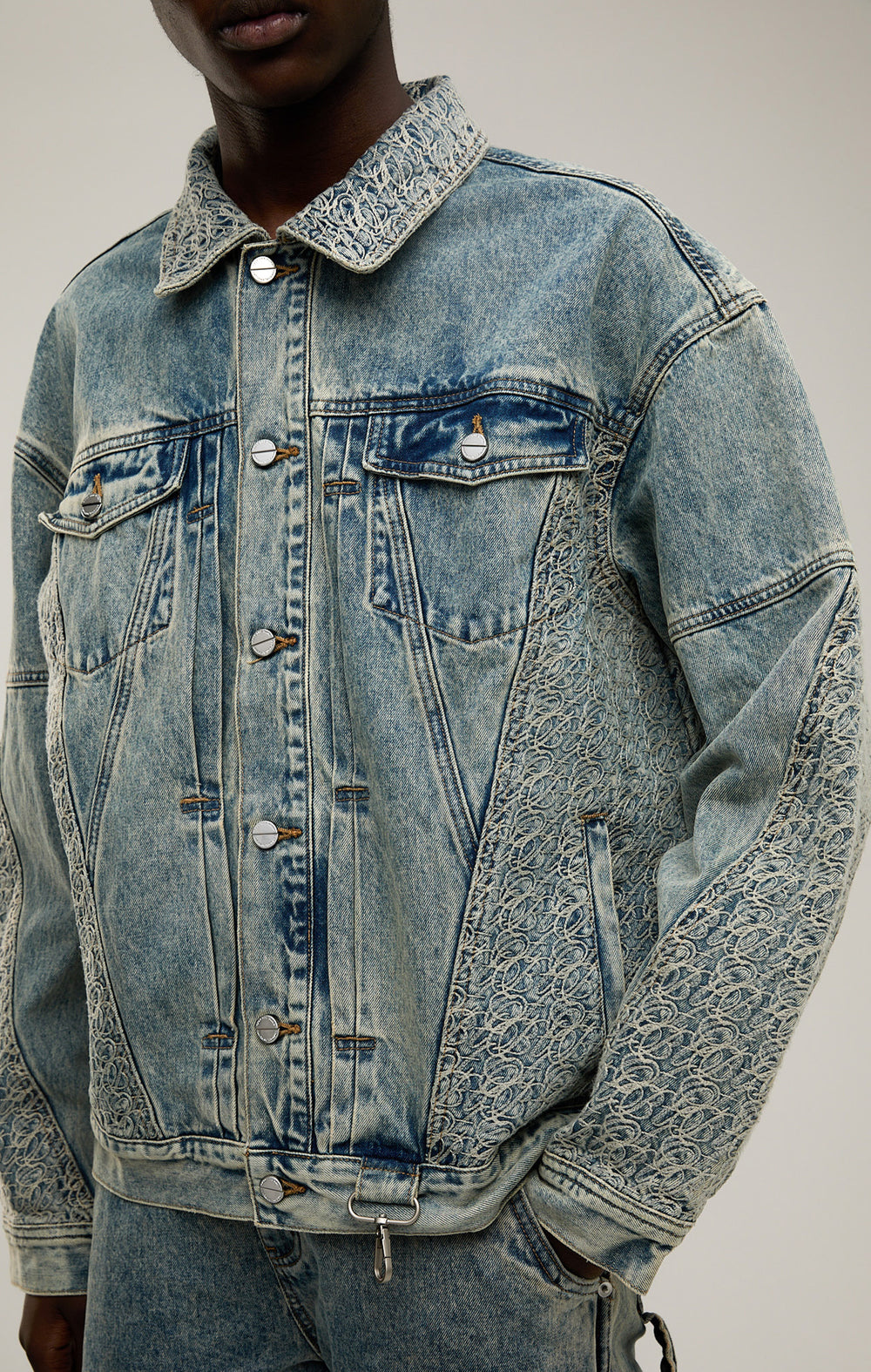 ONLY THE BLIND - Signature Stitch Denim Jacket