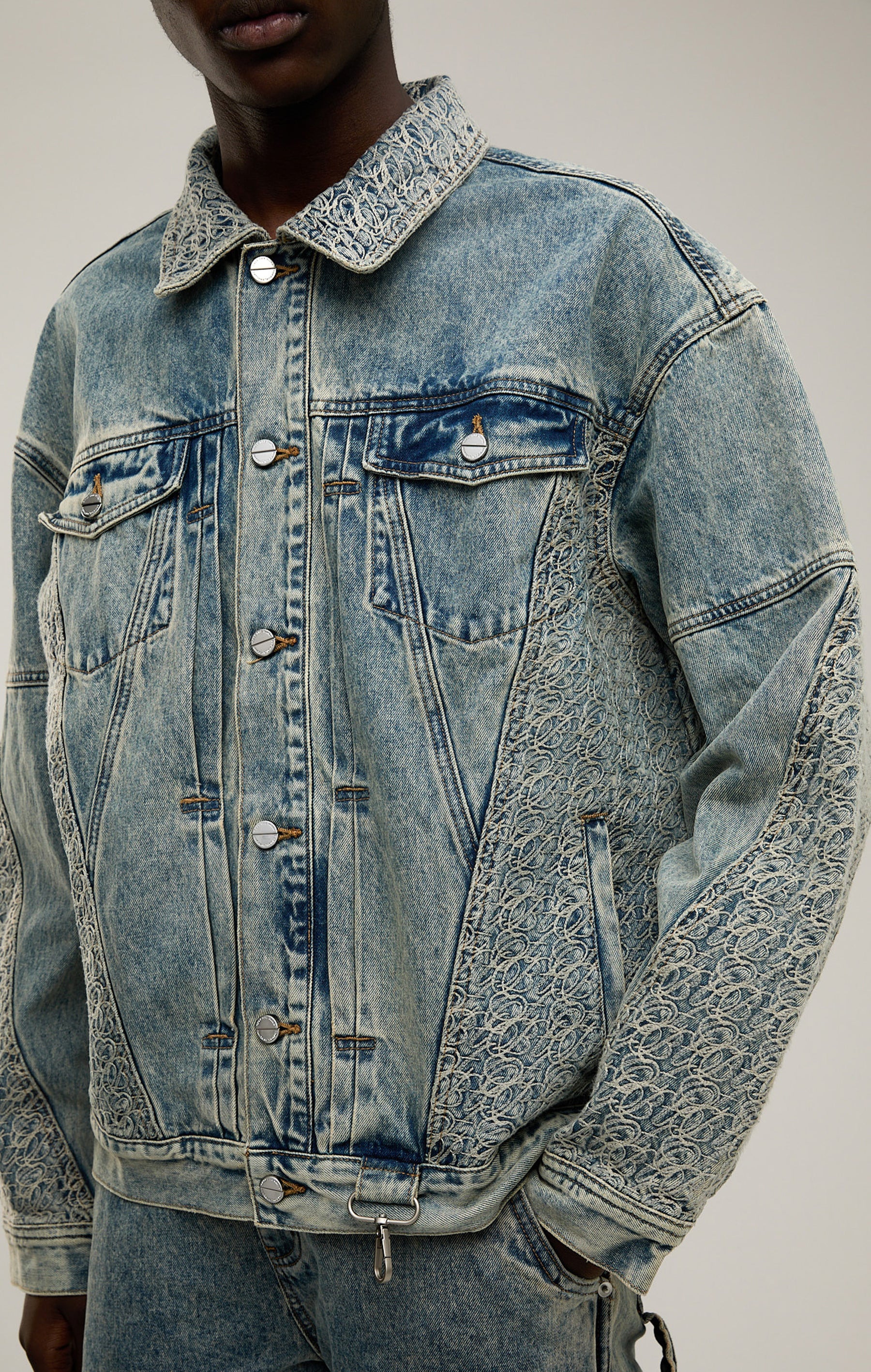 ONLY THE BLIND - Signature Stitch Denim Jacket