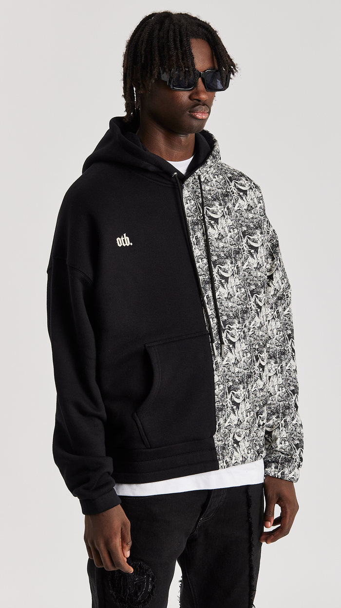 ONLY THE BLIND - Split Jacquard Hoodie
