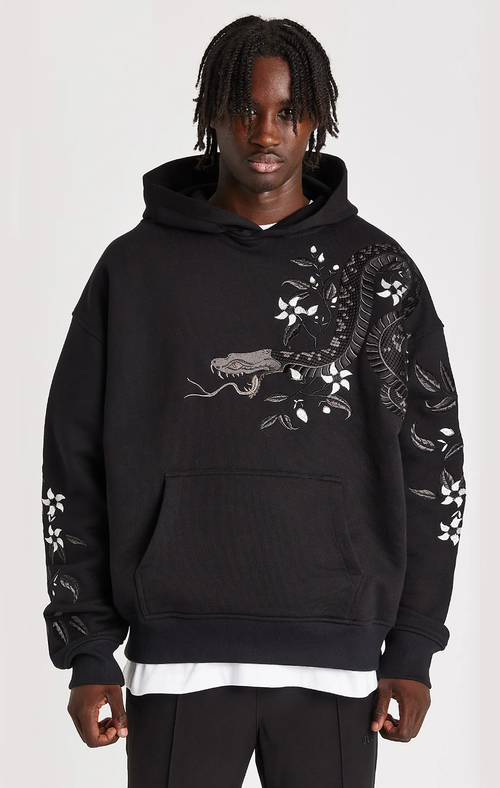 ONLY THE BLIND - Night Python Embroidered Hoodie