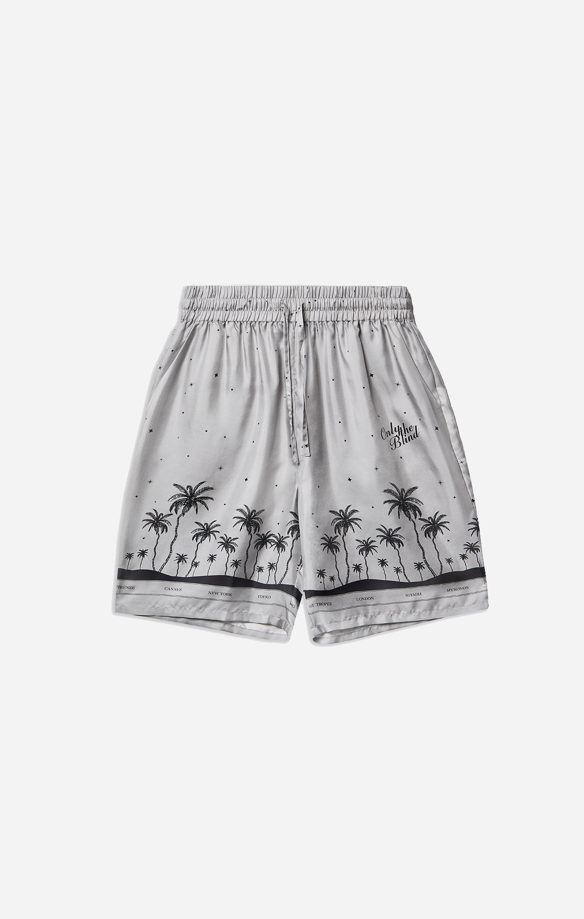 ONLY THE BLIND - Crane Silk Shorts