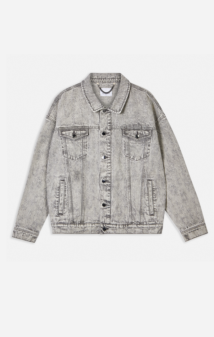 ONLY THE BLIND - GREY ECLIPSE DENIM JACKET
