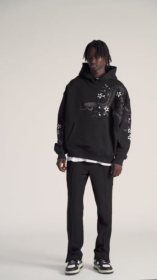 ONLY THE BLIND - Night Python Embroidered Hoodie