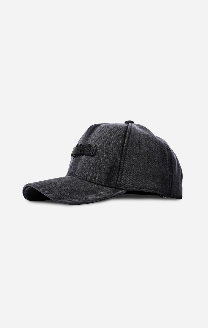 Washed Denim Logo Cap - WASHED DENIM CAP