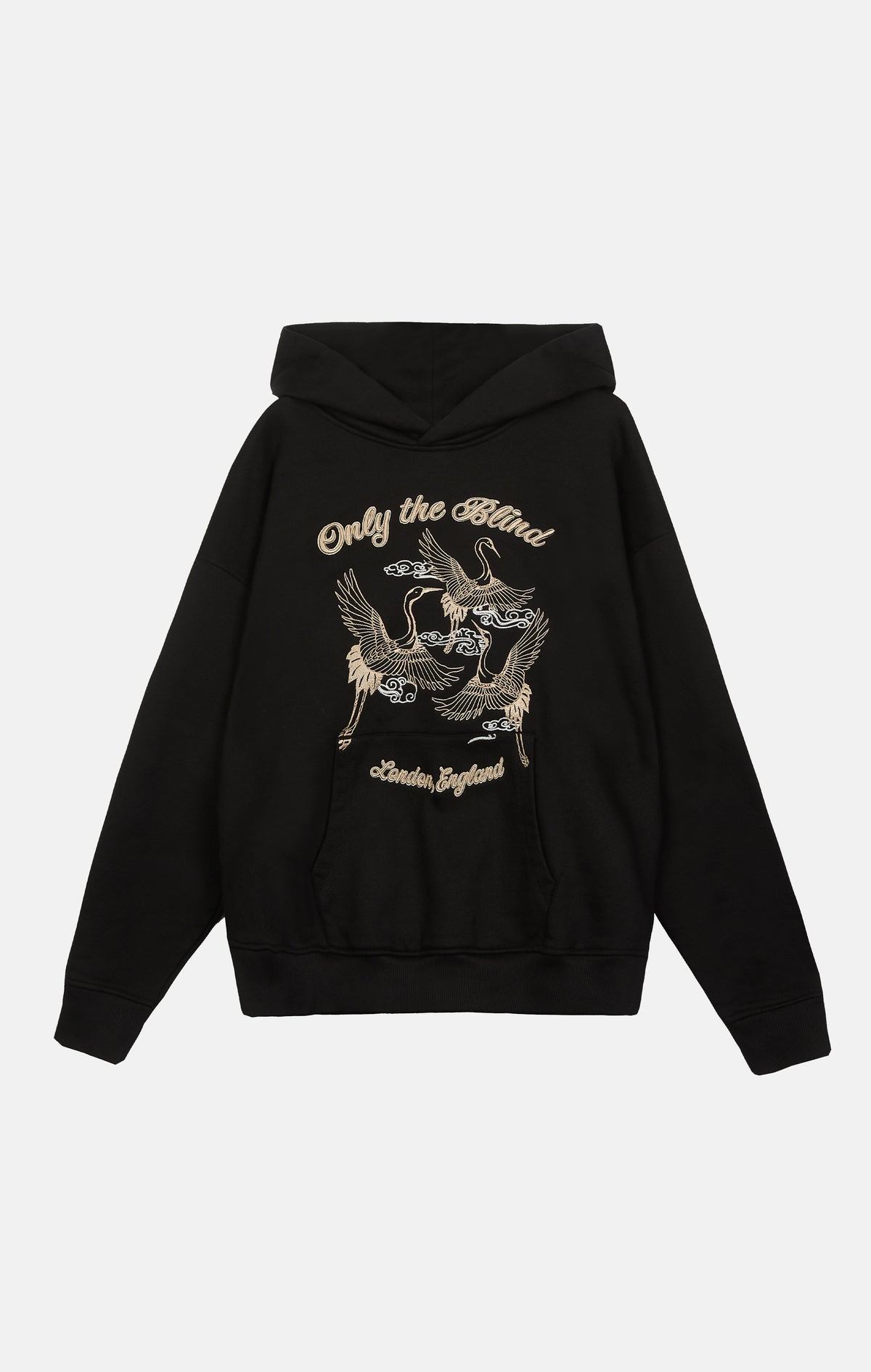 ONLY THE BLIND - Crane Embroidered Hoodie